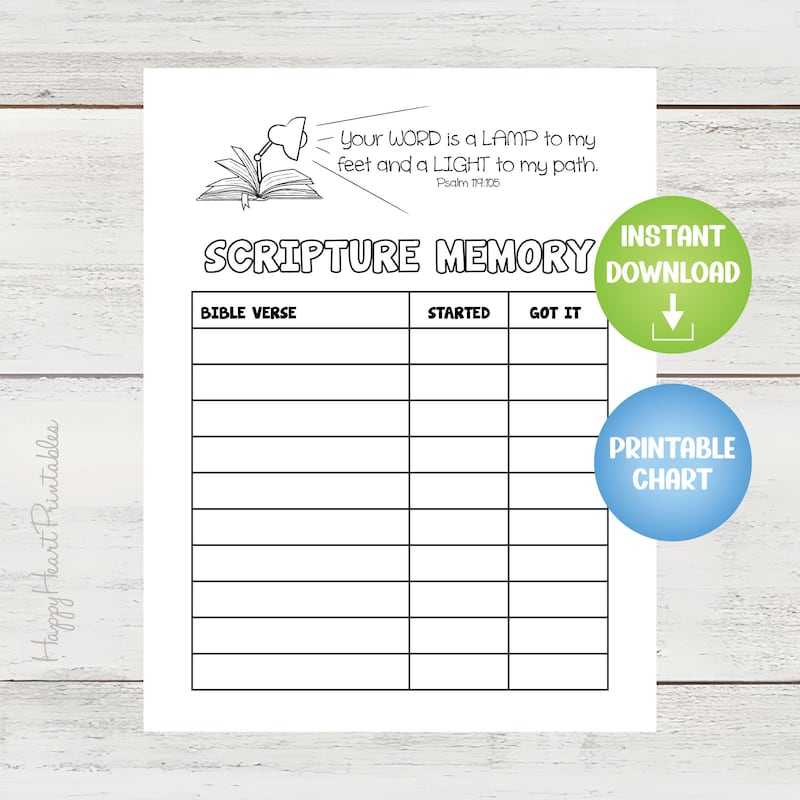 Scripture Memory - Etsy