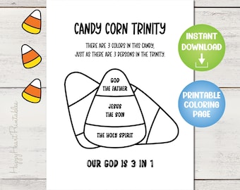Candy Corn Printable, Fall Bible Printable, Christian Fall Activity ...