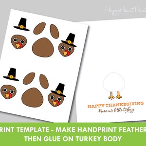 Handprint Turkey Thanksgiving Craft - Etsy