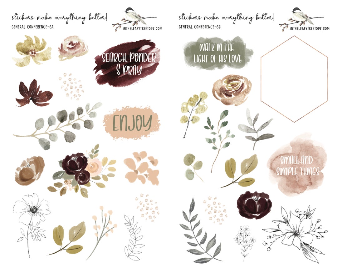 LDS General Conference Stickers Set 6 - Etsy