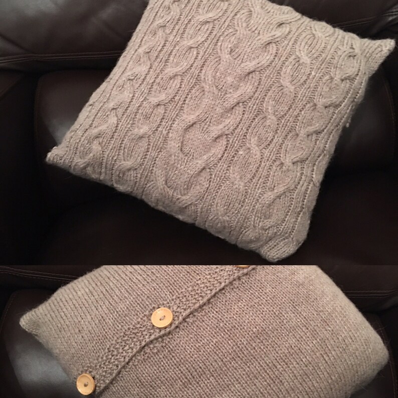 Cushion Cover Hand Knitted - Etsy