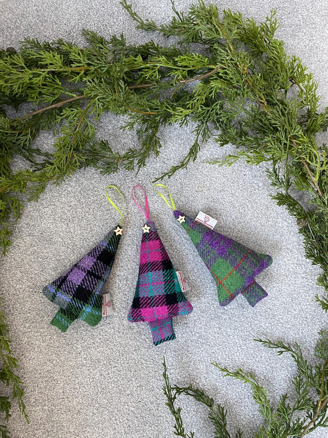 Harris Tweed Decorations, Christmas - Etsy