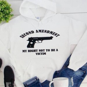 2nd Amendment Hoodie, Gun Rights Hoodie, Right to Bare Arms Hoodie, Gun ...