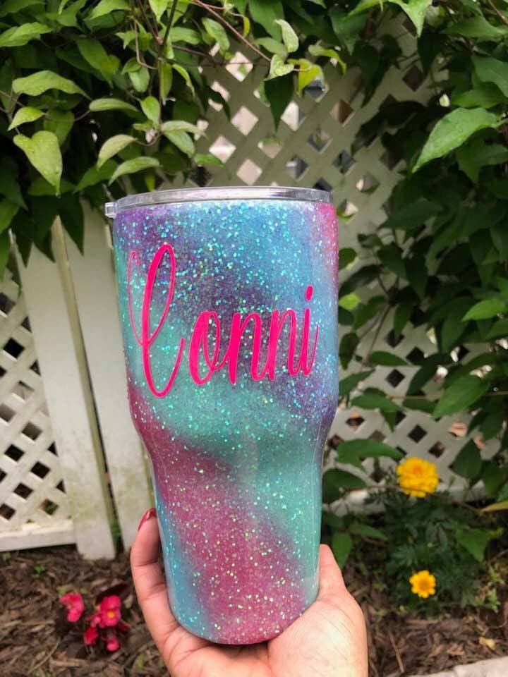 Personalized Glitter Tumbler|Glitter Tumbler|Custom Tumblers Drinkware ...