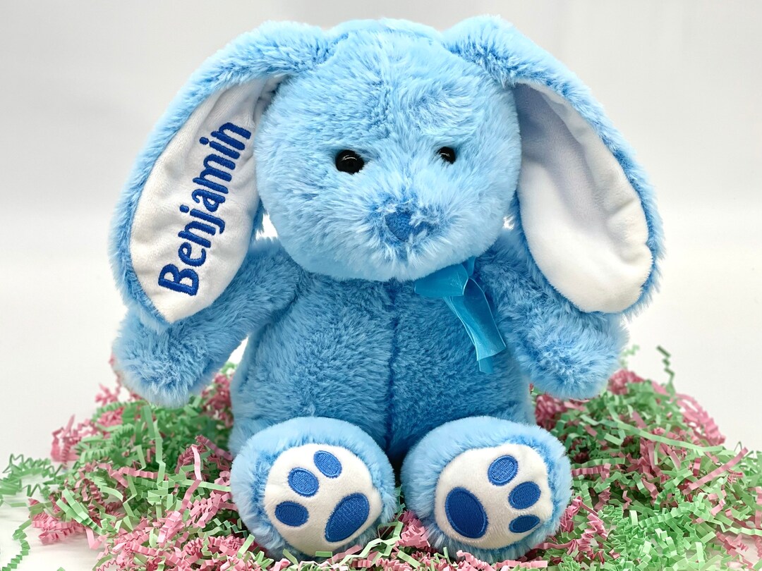 Personalized Easter Bunny • Embroidered Bunny • Custom Bunny With Name ...