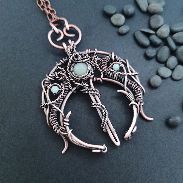 Crescent Moon Amulet - Etsy