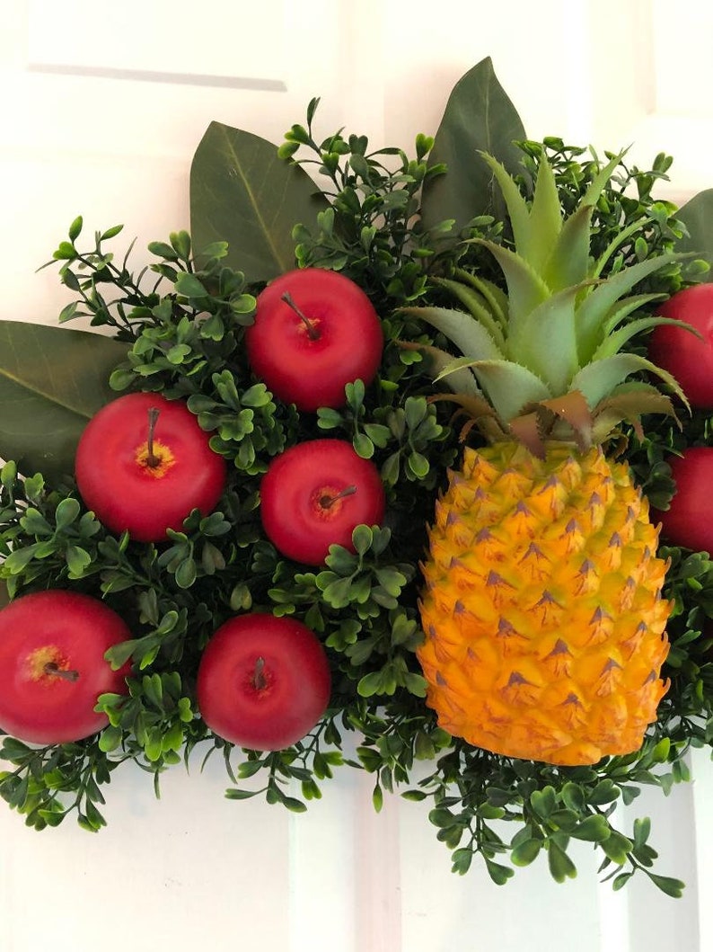 Mini Red Apple Pineapple Fan: Williamsburg Style Christmas Decor - Etsy