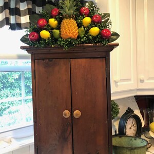 Mini Apple Pineapple Fan Williamsburg Style, Fruit Christmas Fan ...