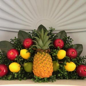 Mini Apple Pineapple Fan Williamsburg Style, Fruit Christmas Fan ...