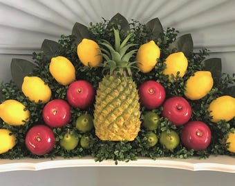 Williamsburg Style Apple Fan, Small to Medium Size, Fruit Christmas Fan ...