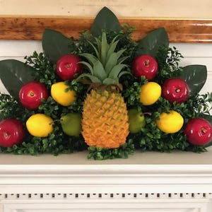 Mini Apple Pineapple Fan Williamsburg Style, Fruit Christmas Fan ...