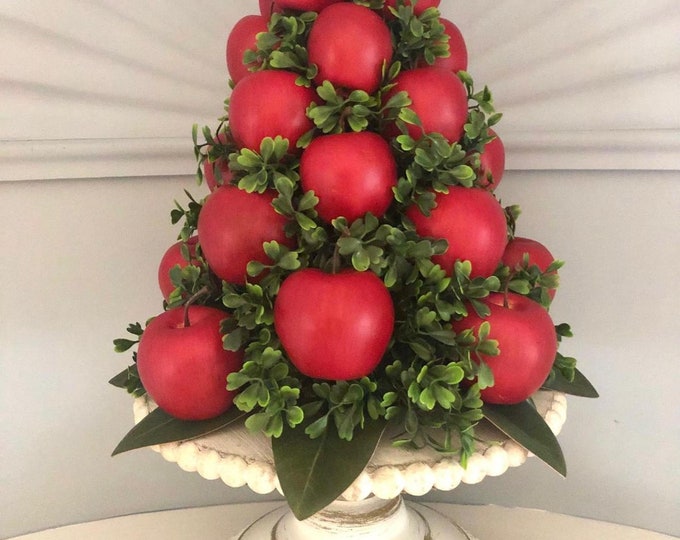 Classic Colonial Williamsburg Type Apple Cone, Table Centerpiece, Faux ...