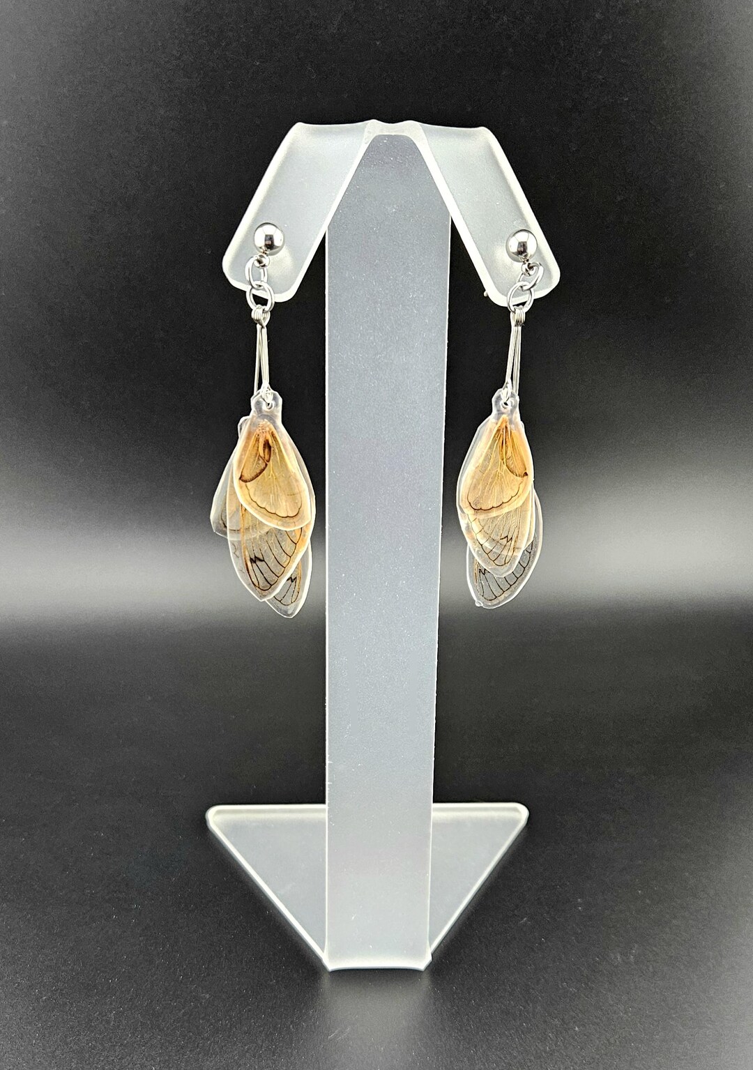 Cicada Wing Dangle Earrings Insect / Fairycore / Woodland Brood X ...