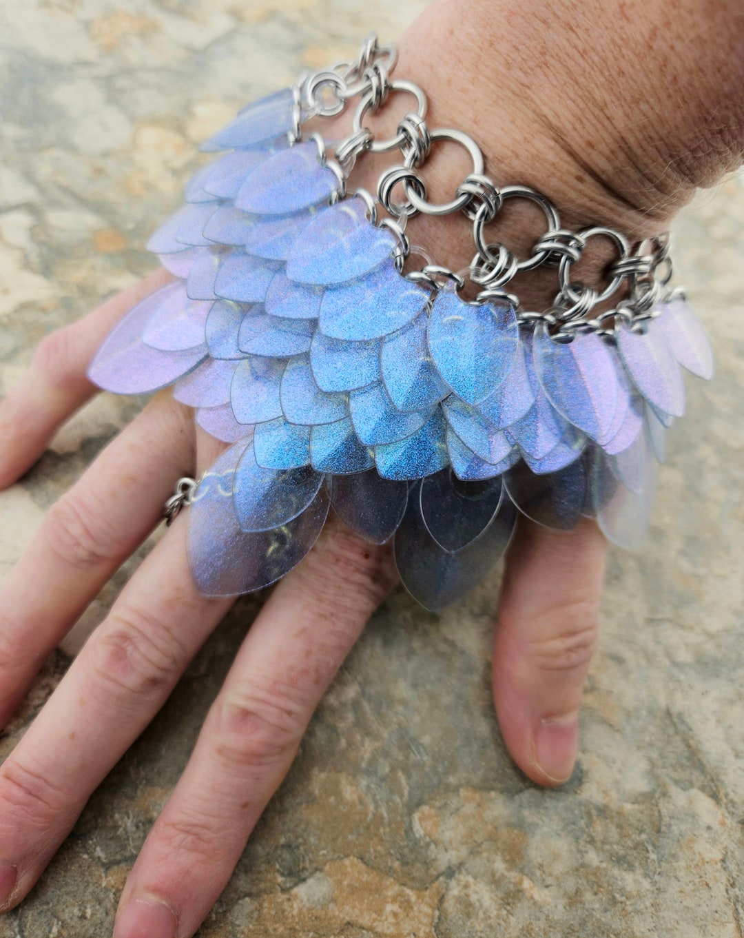 Mermaid Scale Hand Armor Astral Aura - Etsy