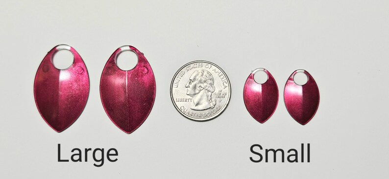 Small/large Polycarbonate Dragon Scales Color: Eclipse Maroon Multiple ...