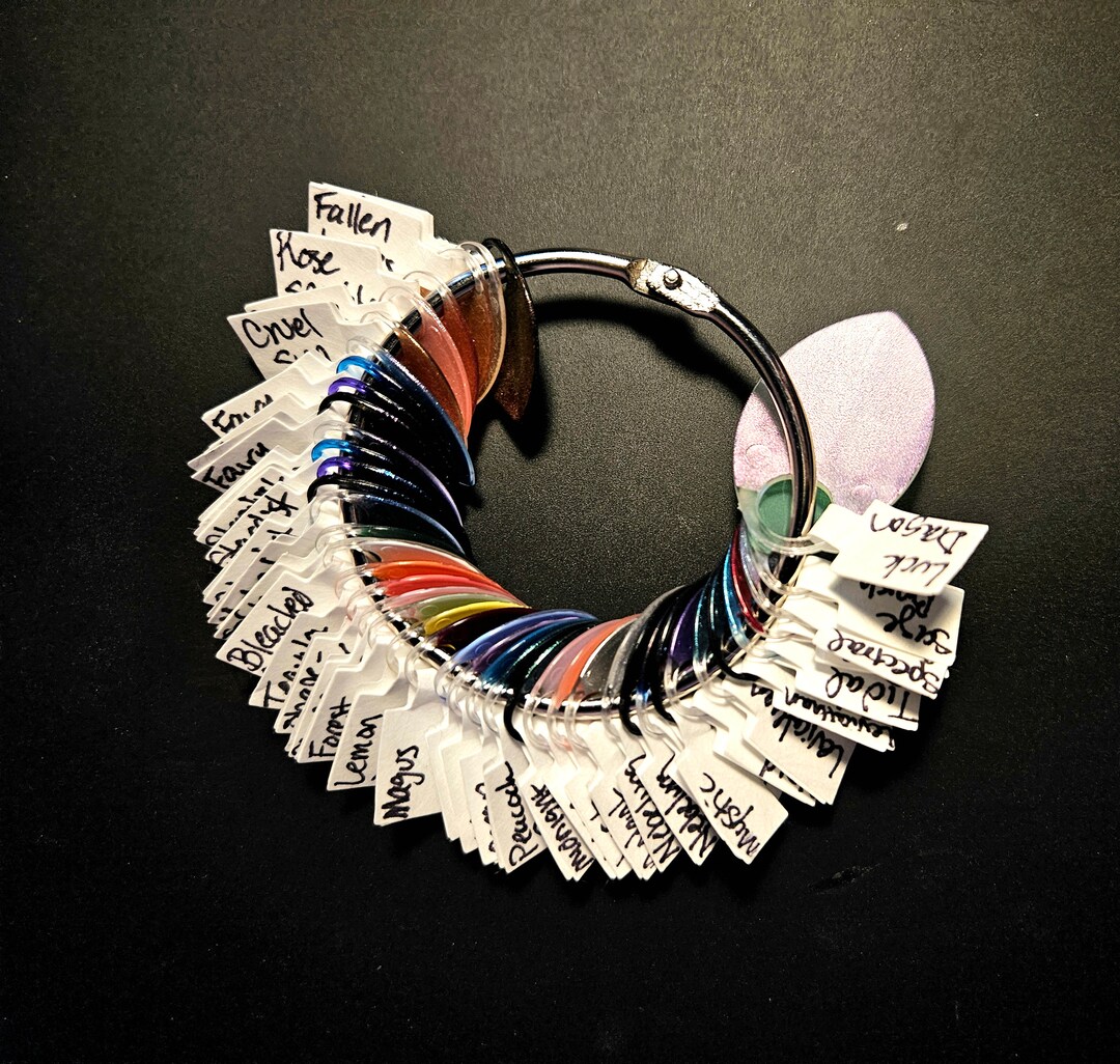 Hand Painted Scale Color Sampler-- 45 Colors - Etsy