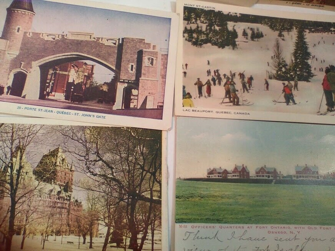 Lot of 18 Assorted Vintage Canadian Post Cards | Etsy