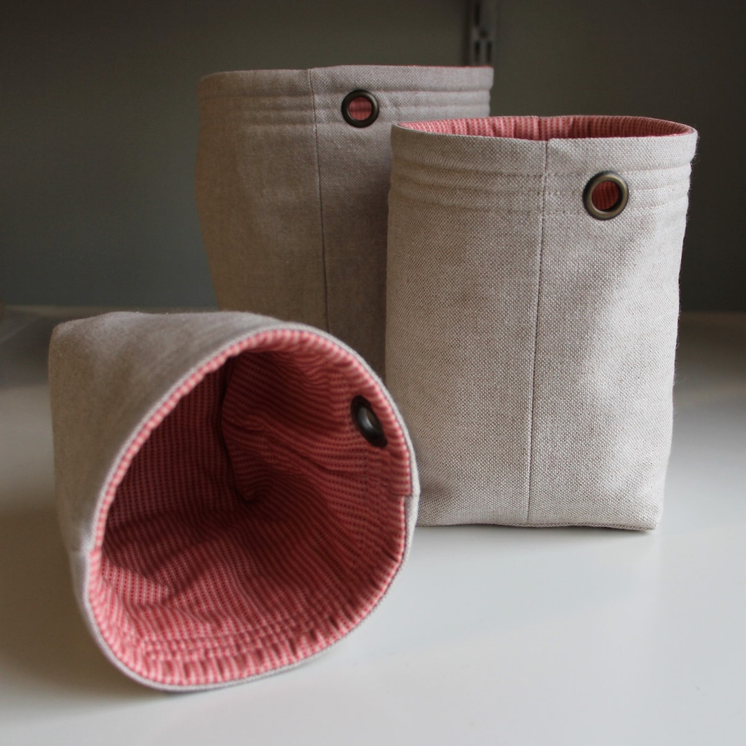 Sewing Pattern: Easy Nesting Buckets. Easy Drawstring Bag. 2 Pattern ...
