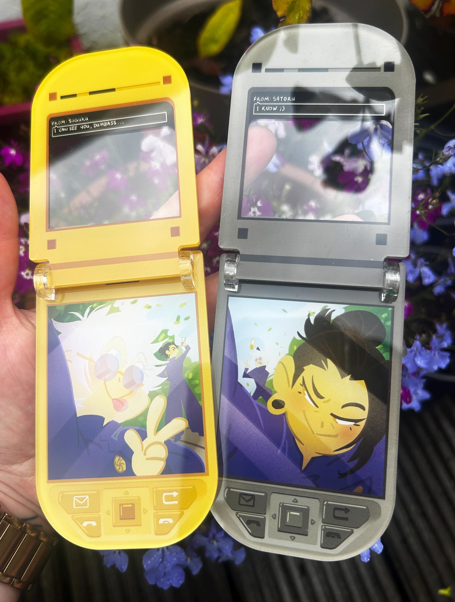 JJK: Geto Gojo Flip Phone Charms - Etsy