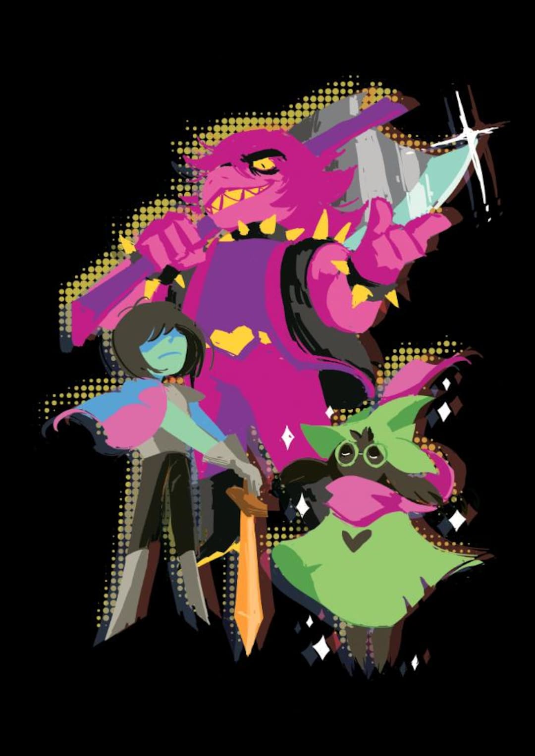 Deltarune Small Print - Etsy