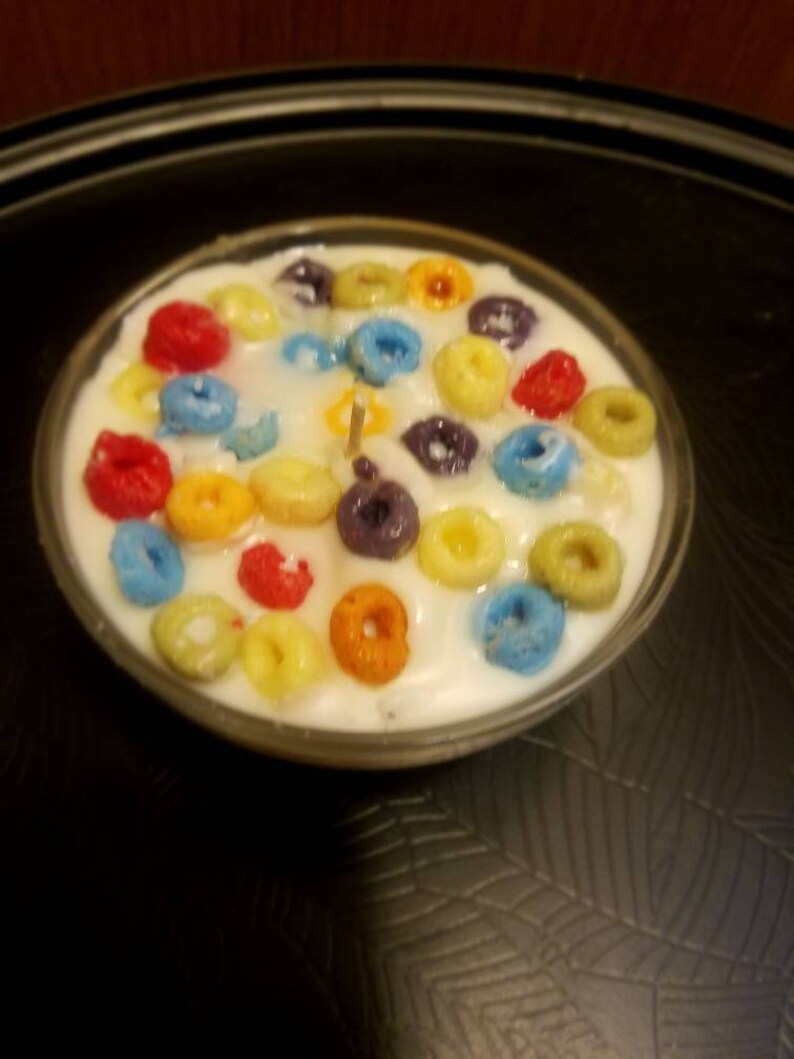 Mini Froot Loops Cereal Bowl Candle | Etsy