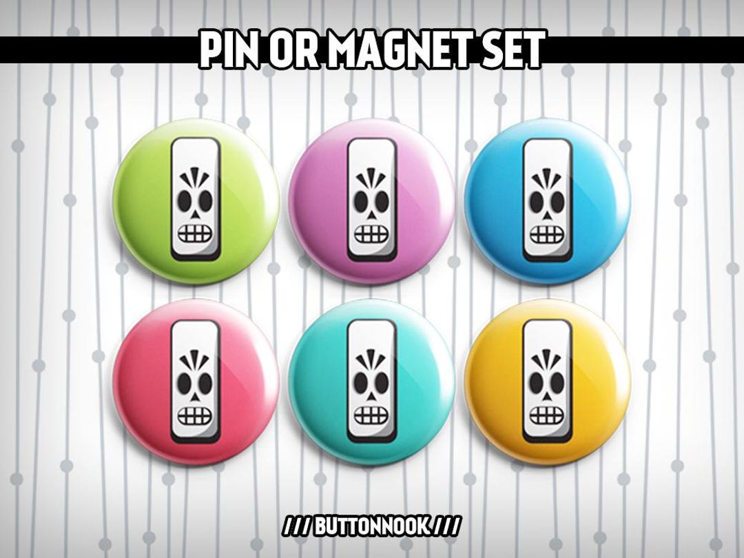 Grim Fandango Manny Calavera 6 Pack - Pinback Badges / Magnets - Etsy