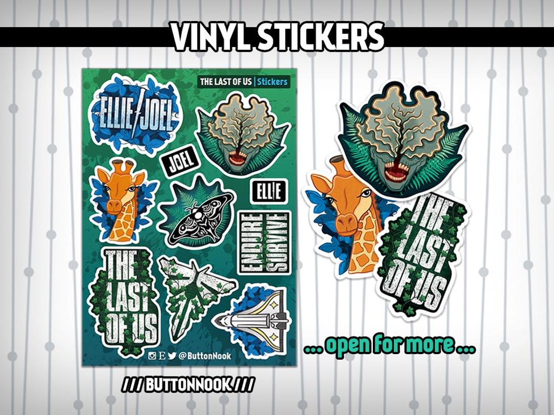 The Last of Us | Glossy Waterproof Vinyl Stickers | Ellie, Joel ...