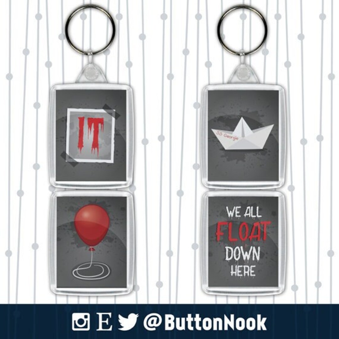 IT Pennywise Photo Red Balloon / SS Georgie We All Float Down Here ...