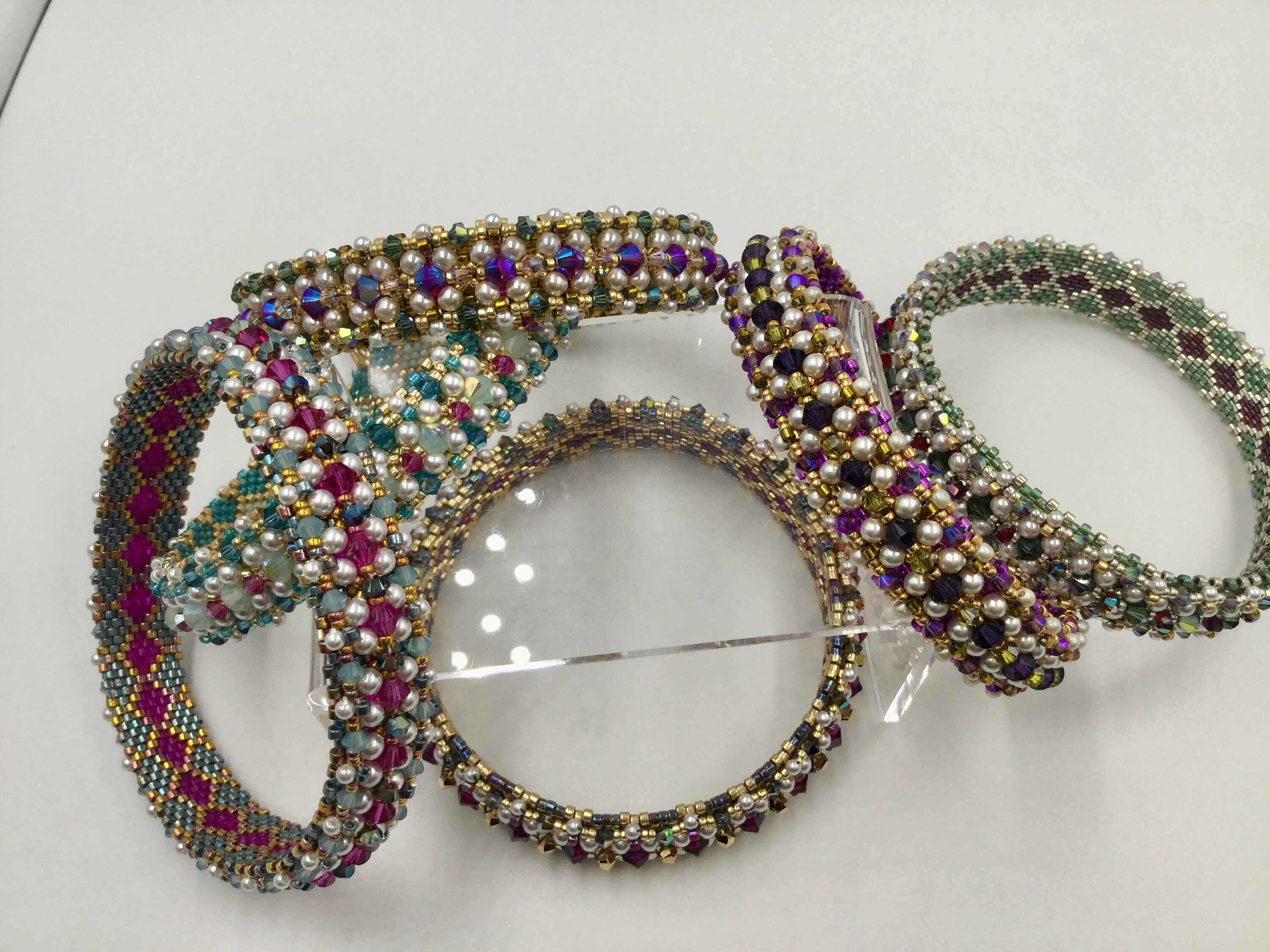 Jewel Encrusted Bangle - Etsy