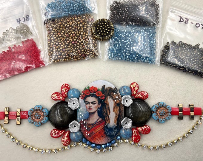 Florida Sunshine Bead Embroidery Bracelet Kit, Beading Project ...