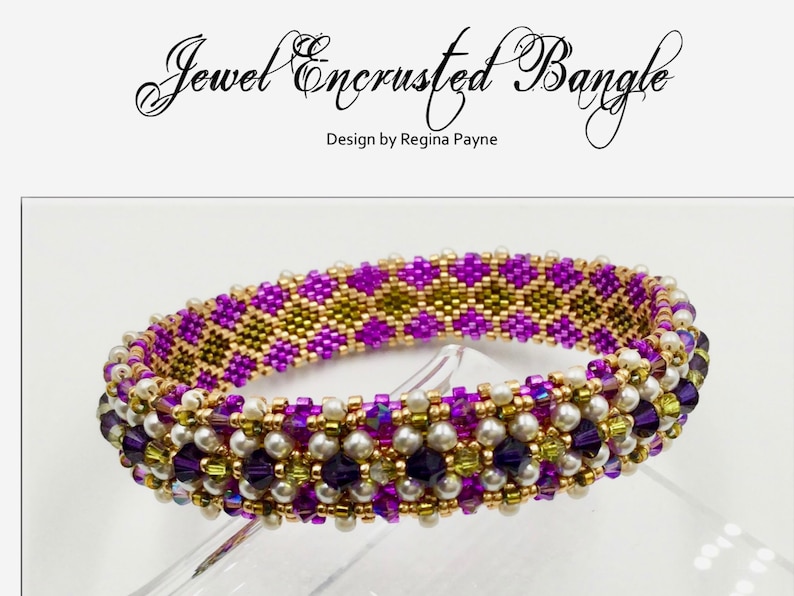 Jewel Encrusted Bangle - Etsy