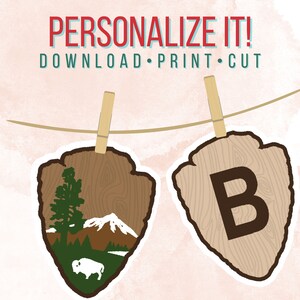 National Park, Camp Theme, Party, Instant Printable, Editable, Digital ...