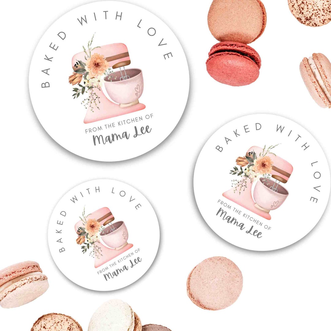 Bake With With Personalized Custom Baked Goods Labels Small Business ...