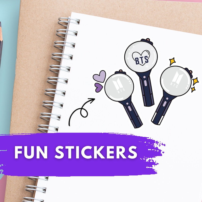 BTS Army Bomb Sticker Set - Kpop Decals (3 Ct) Army BTS Concert - Etsy ...