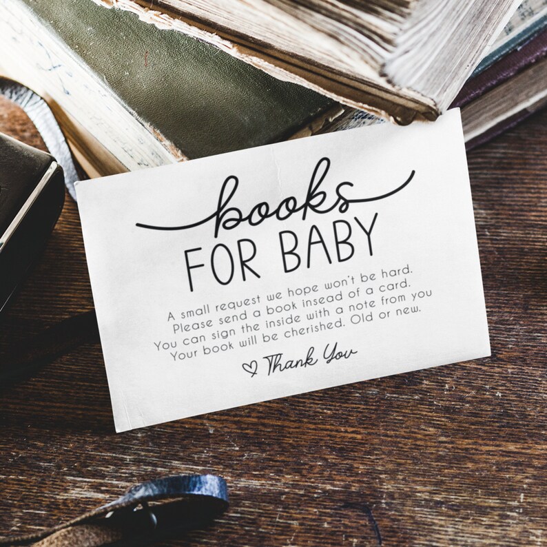 Books for Baby - Minimalist Baby Shower, Book Request, Gift Registry ...