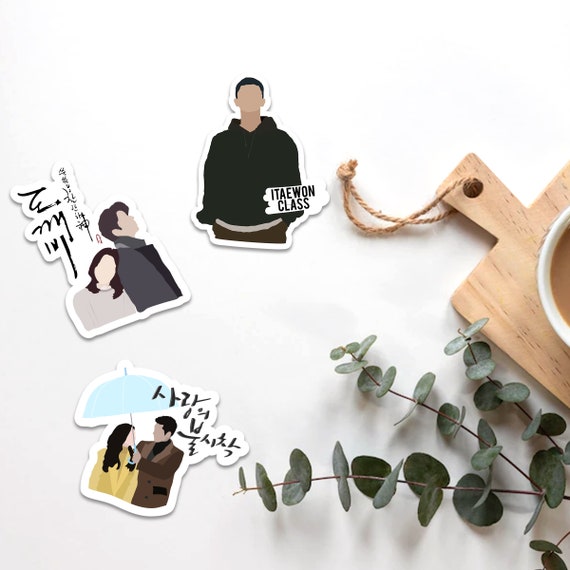 Korean Drama Set of 3 Stickers Aesthetic Illustration Laptop - Etsy ...