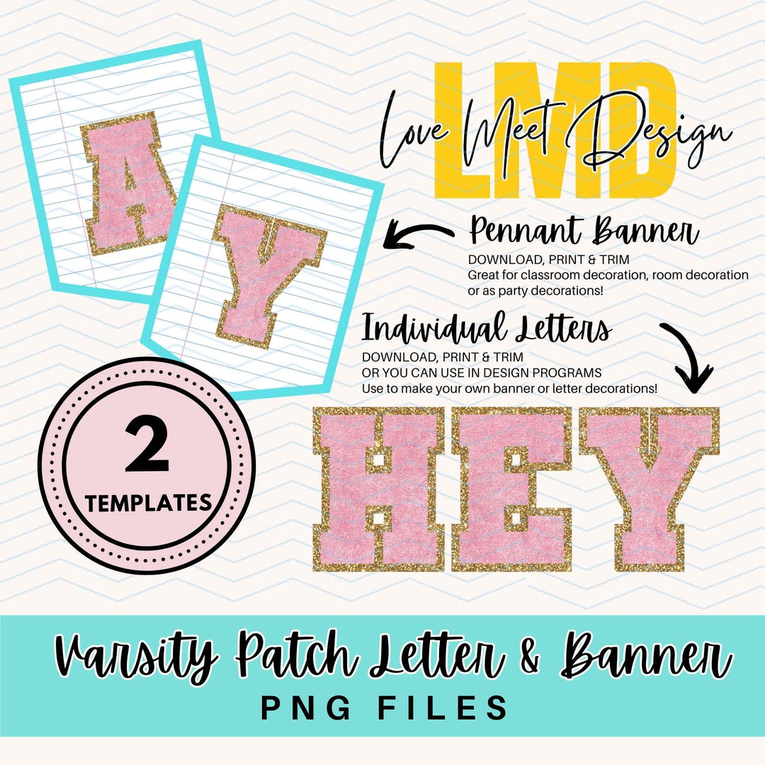 Letter Clip Art Varsity Letters Retro Varisity Clipart PNG Bulletin ...