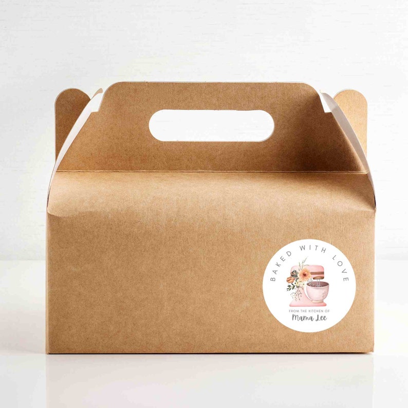 Bake With With Personalized Custom Baked Goods Labels Small Business ...