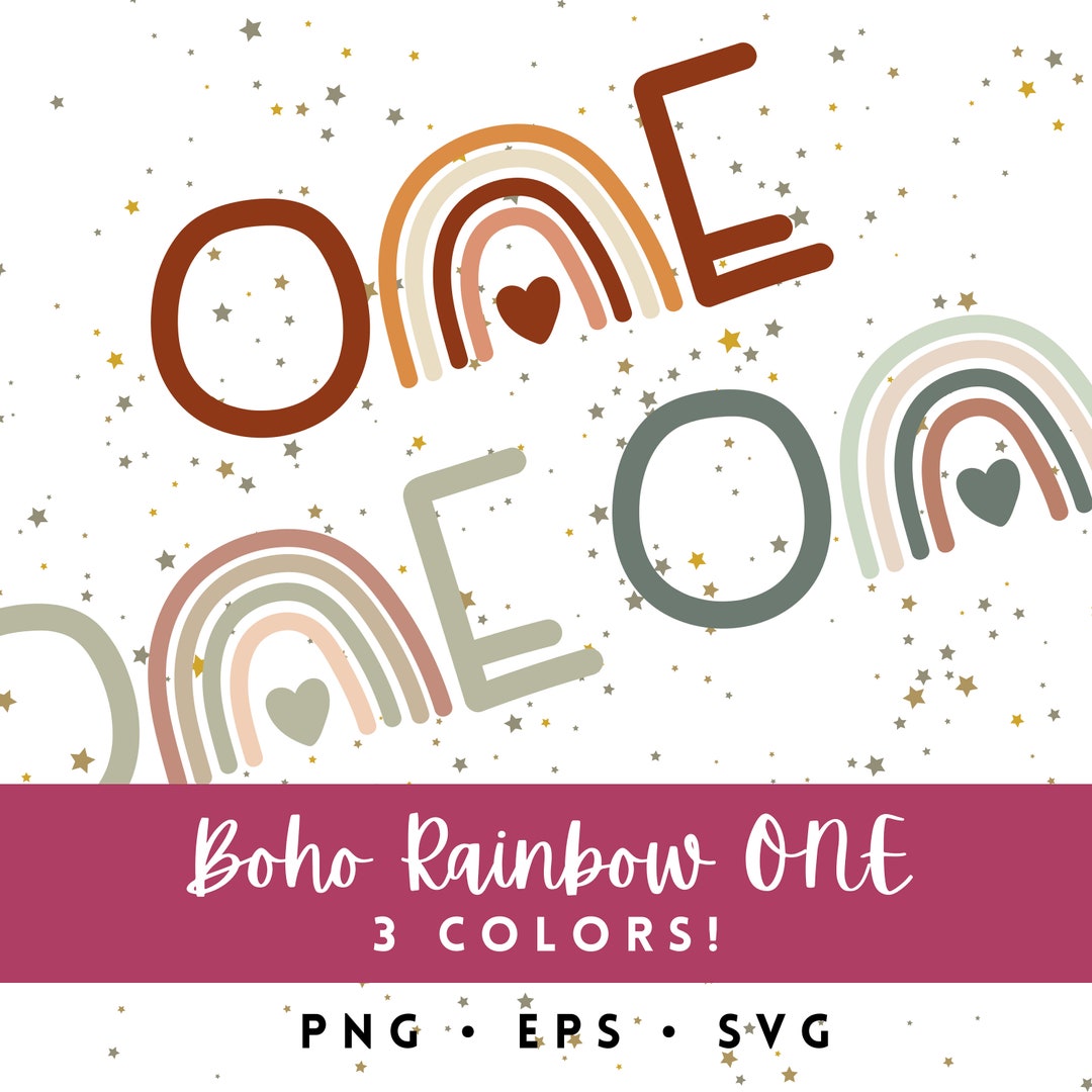 Boho Rainbow "one" First Birthday, One Years Old, Baby's Birthday, Diy ...