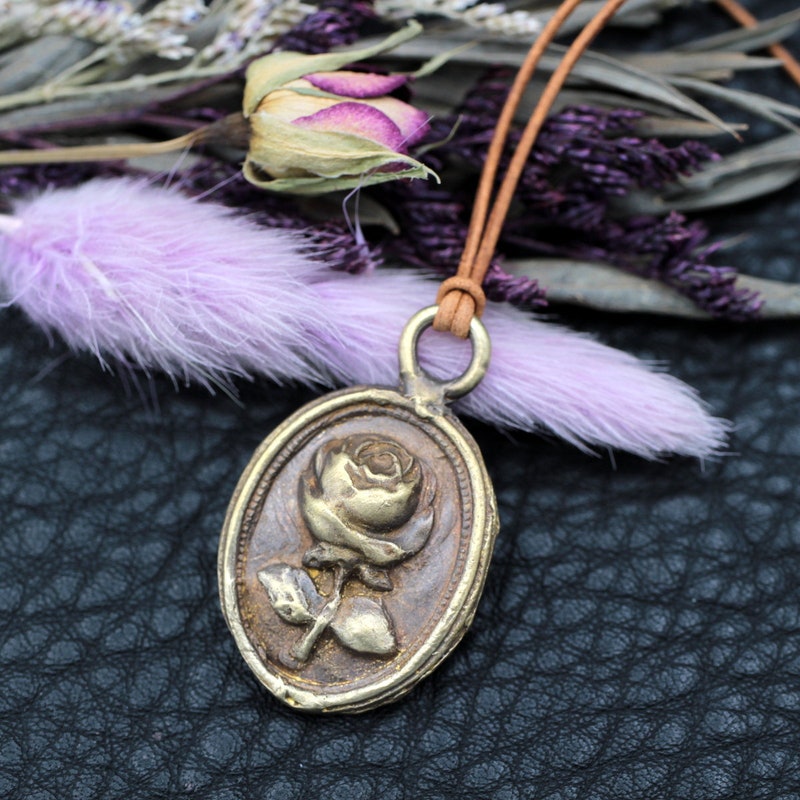 Rose Pendant - Etsy