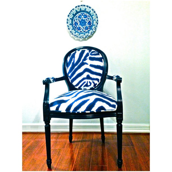 Zebra Chair - Etsy
