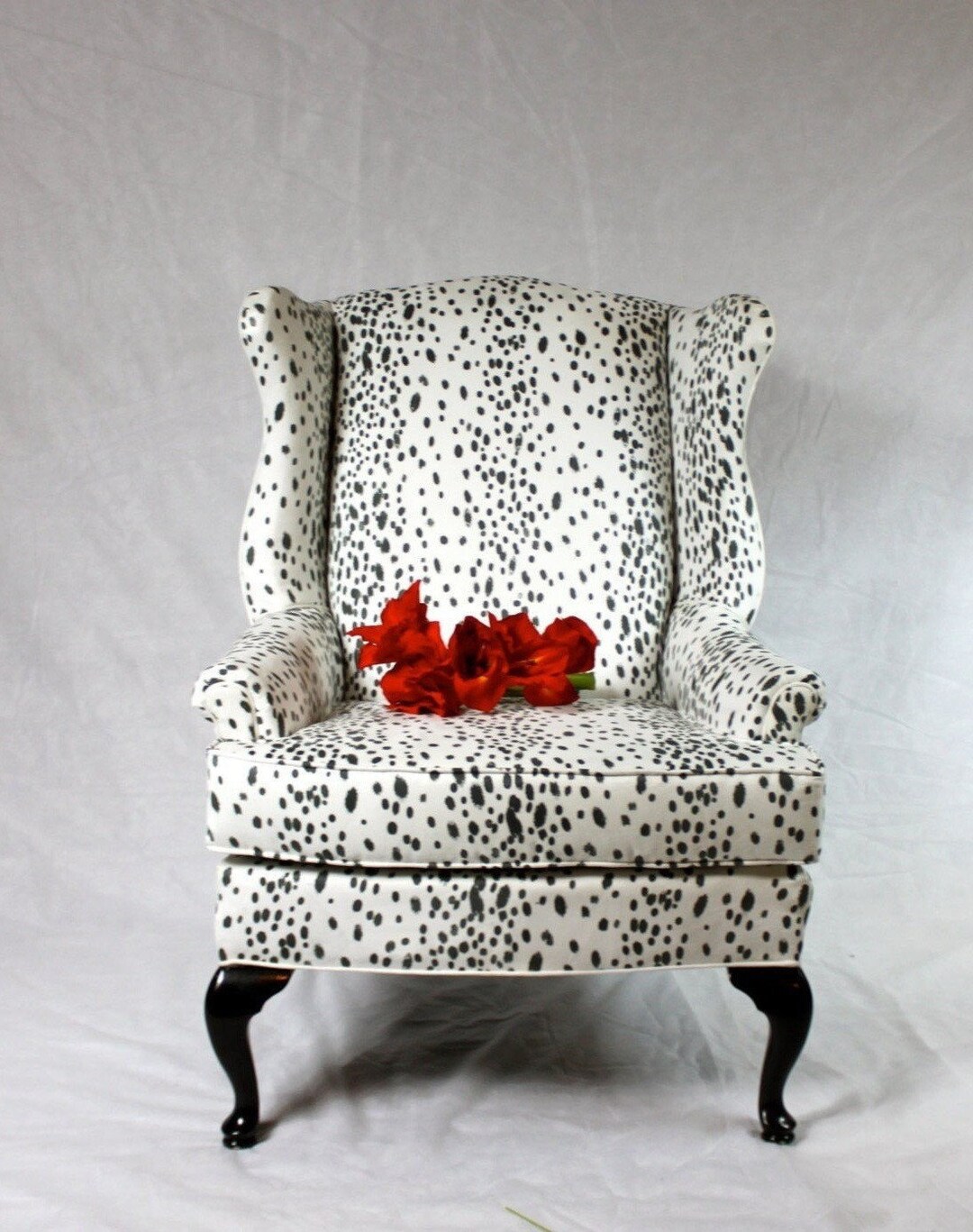Free Shipping CAN REPLICATE - SOLD Dalmatian Fabric Faux Suede Wing ...