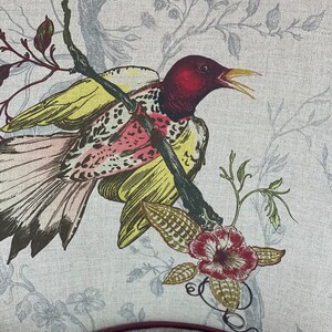 Free Shipping-can Replicate-sold Vintage Chair Linen Birds - Etsy