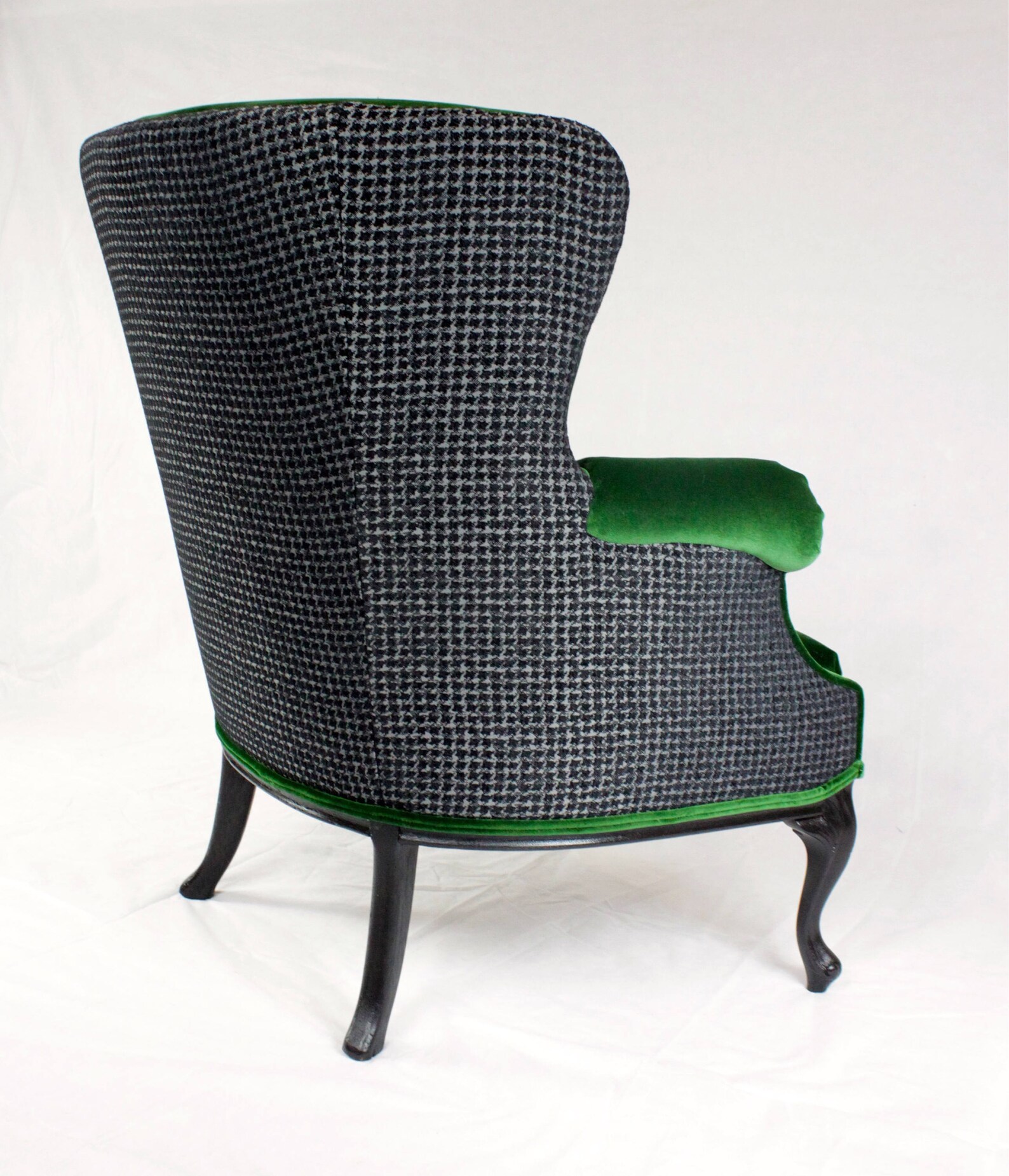 Free Shipping CAN REPLICATE- Sold -vintage Round Wing Back Chair With ...