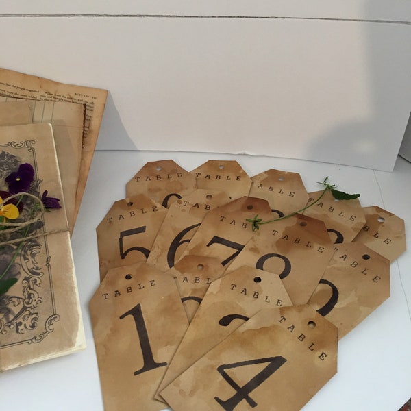Vintage Table Number - Etsy