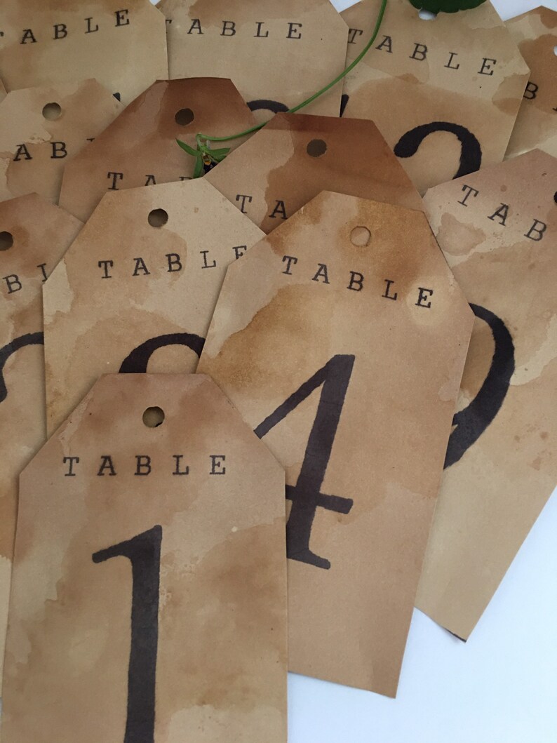 20 Rustic Table Numbers vintage Wedding Decor wedding Table - Etsy
