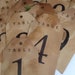 Set of 15 Numbered Tea Stained Tags Rustic Table Numbers - Etsy