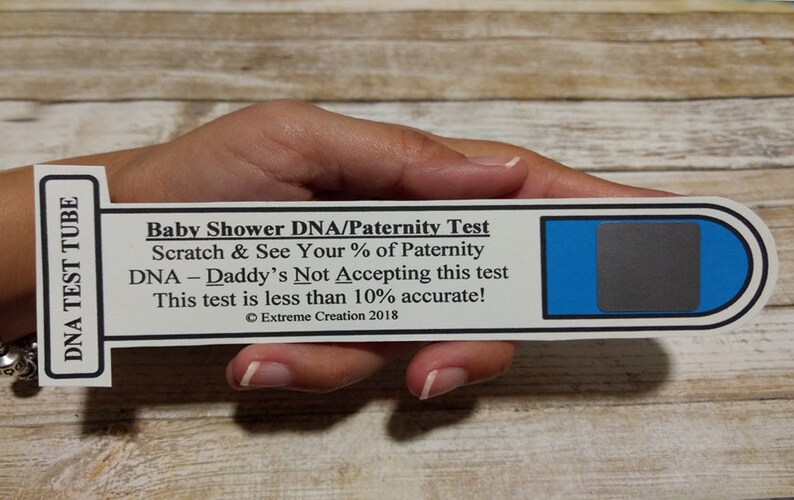 Coed Baby Shower Game DNA Paternity Test Scratch off Cards - Etsy
