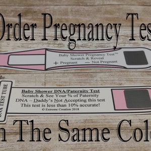 Coed Baby Shower Game - DNA Paternity Test Scratch off Cards - Baby ...
