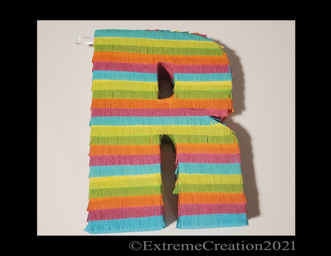 Letter Monogram Pinata Mini 10 Inch Mini Pinata | Etsy